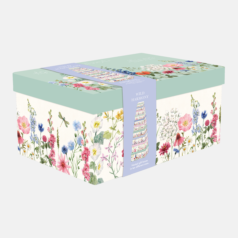 Nested Gift Box Set (10pcs) - Wild Harmony | Wholesale Stationery