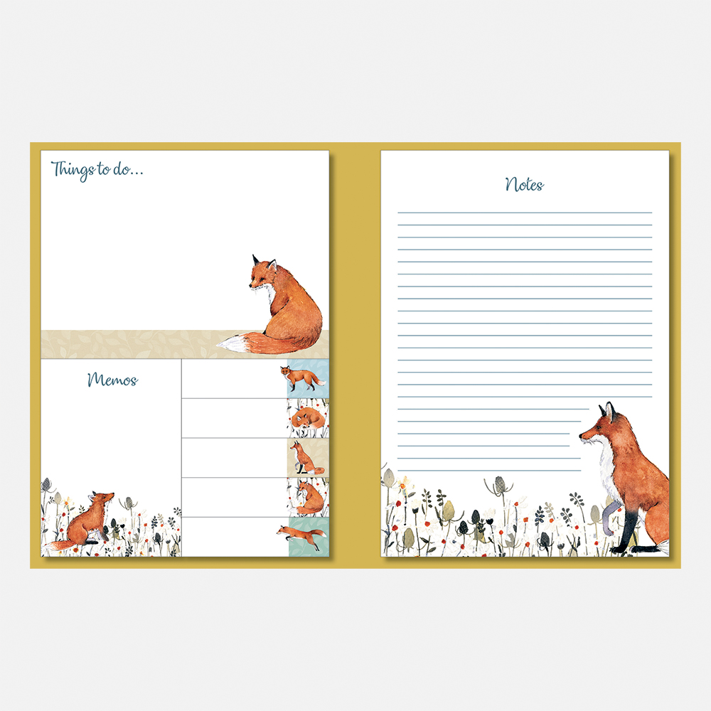 Sticky Notes Folder - Foxy Tales | Wholesale Stationery