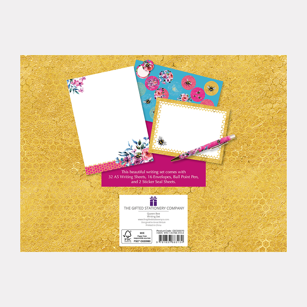 Writing Set - Queen Bee | Wholesale Stationery