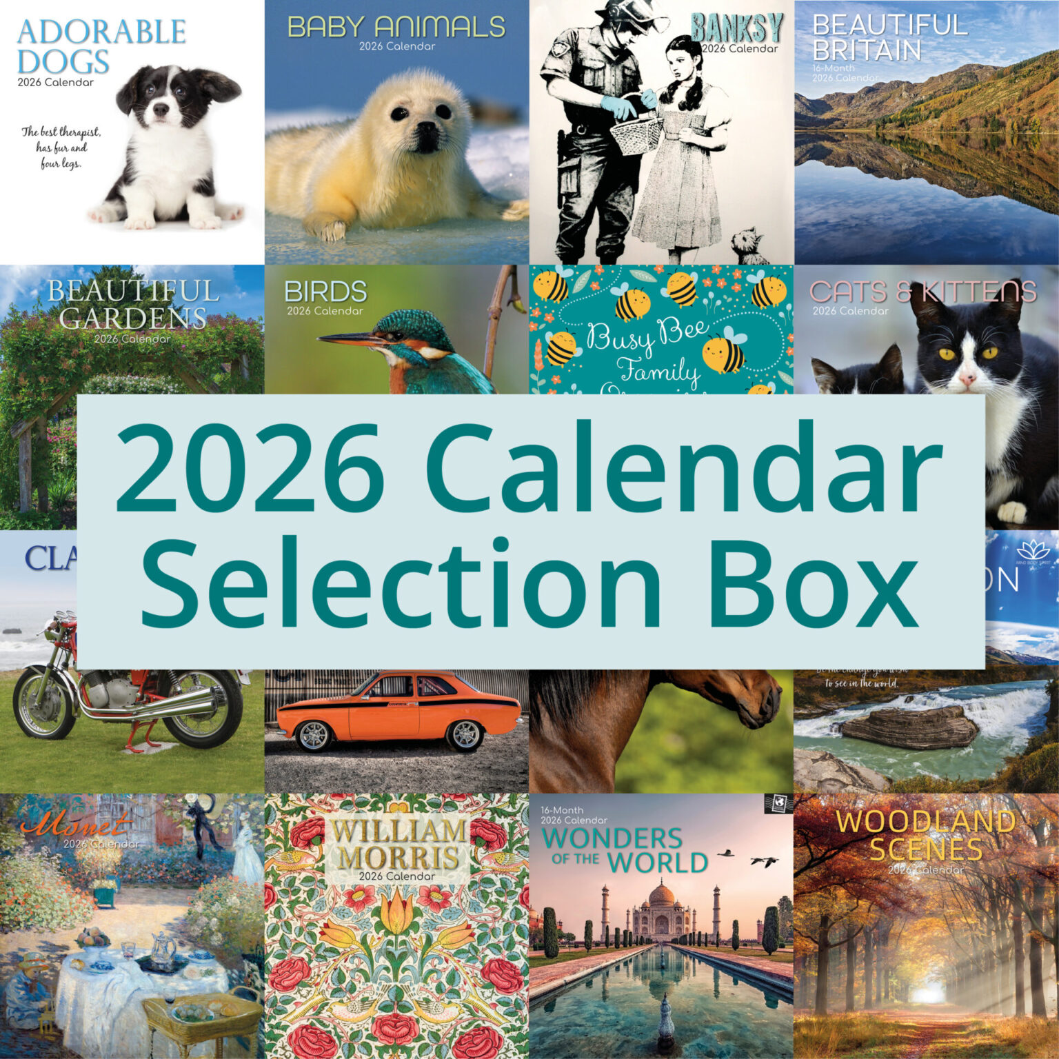 2026 Calendar Selection Box | Wholesale Stationery