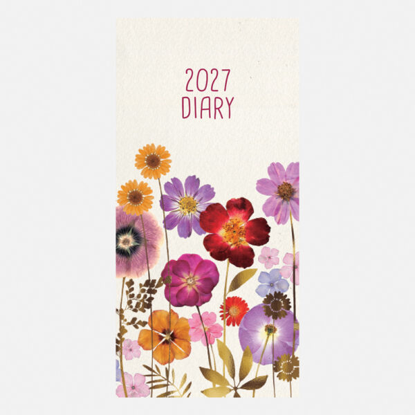 2027 Pocket Diary - Pressed Flowers | Wholesale Stationery